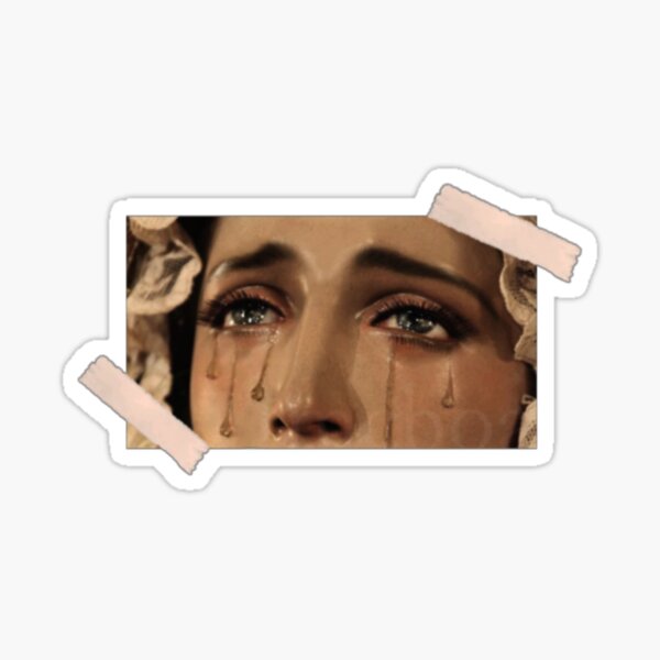 " crying eyes" Sticker by kasuluaa | Redbubble