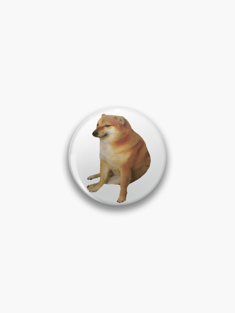 "Cheems " Pin for Sale by Ettore13 | Redbubble