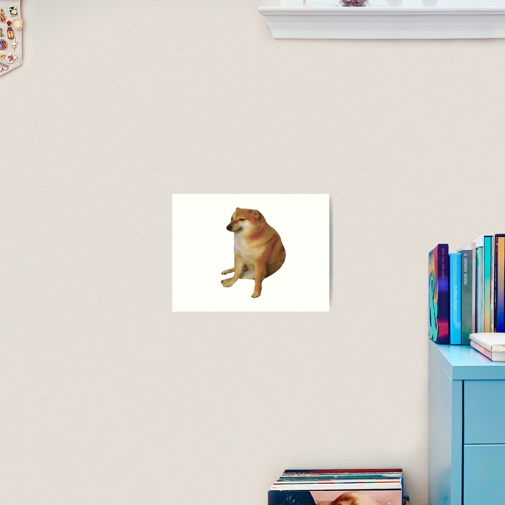 Lámina artística « que pronuncia "Cheemsburger". Los memes con Cheems ...