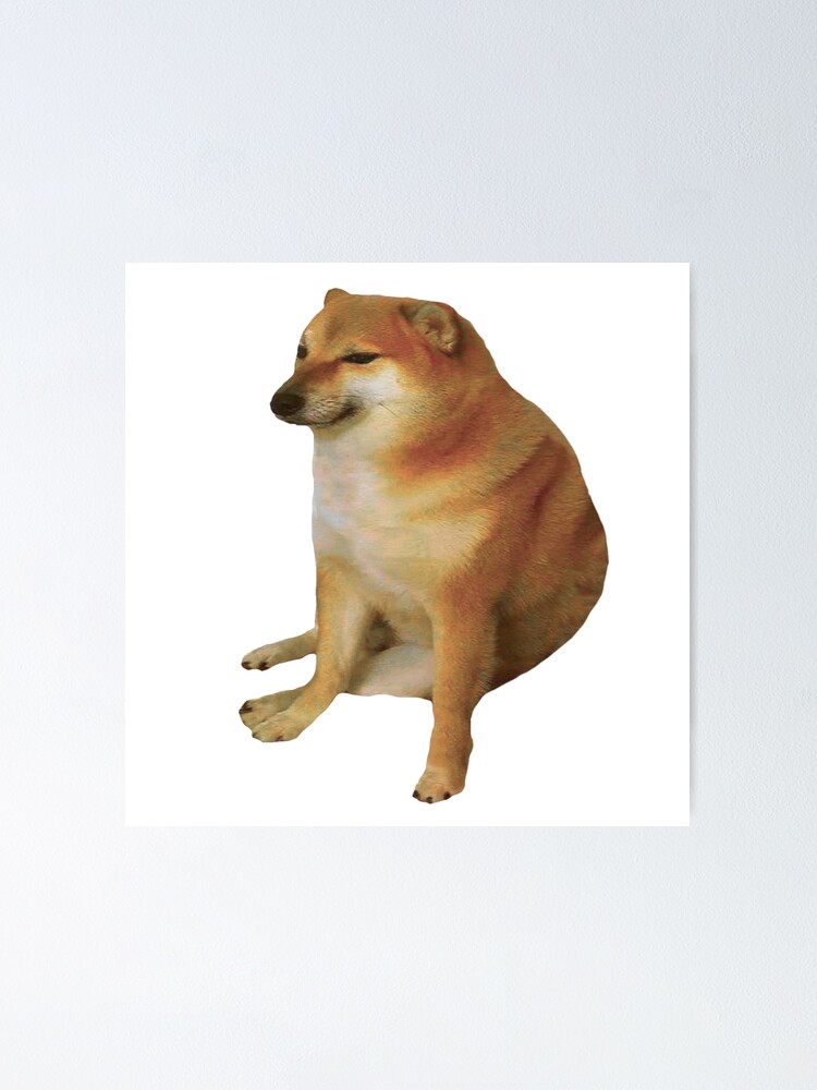 "Cheems " Poster for Sale by Ettore13 | Redbubble