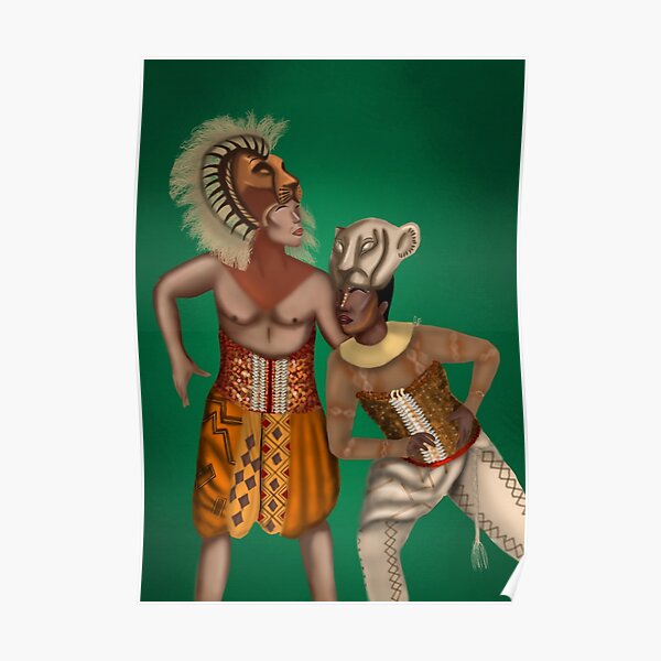 "Simba and Nala " Poster by jilljillbinks | Redbubble