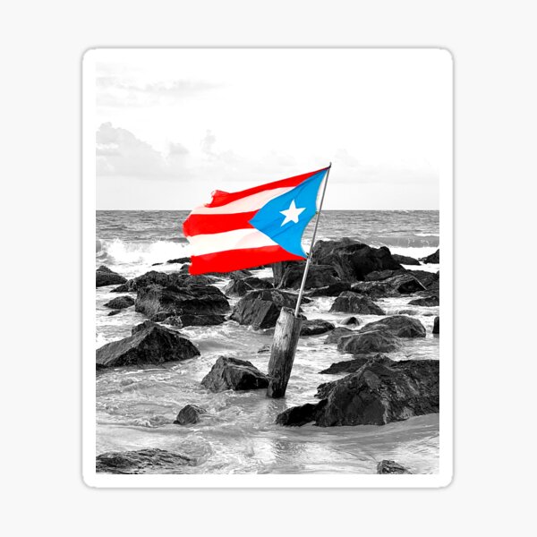 "Puerto Rico Flag / Beach" Sticker for Sale by BoricuaSpirit | Redbubble