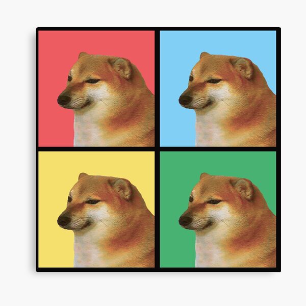 "Cheems - Doge Cover" Canvas Print for Sale by Ettore13 | Redbubble