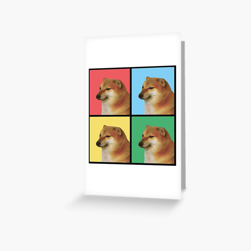 "Cheems - Doge Cover" Greeting Card for Sale by Ettore13 | Redbubble