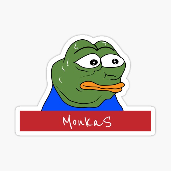 "Feelsbadman MonkaS Pepe " Sticker for Sale by Mehwish | Redbubble