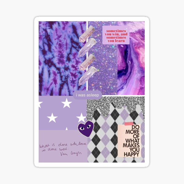 "Purple Collage" Sticker for Sale by jordynalevine | Redbubble
