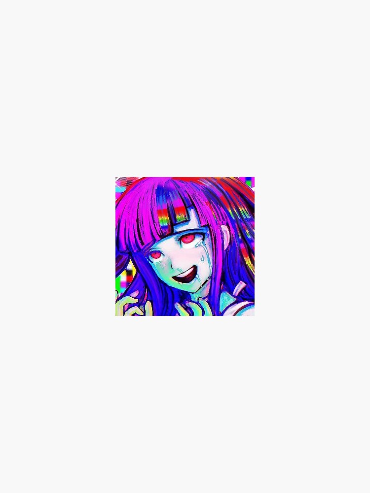 "Glitch Glitchcore Mikan Tsumiki Cute Sticker" Sticker for Sale by ...