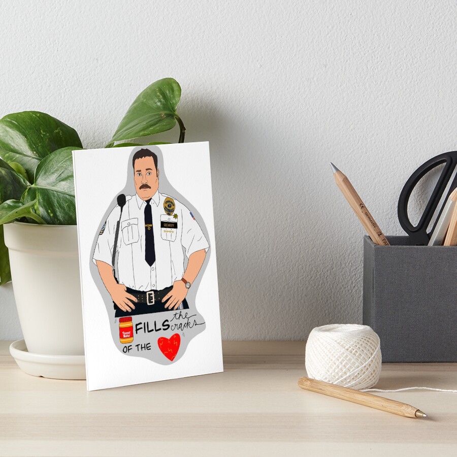 "Mall Cop" Art Board Print for Sale by jlcreationz | Redbubble