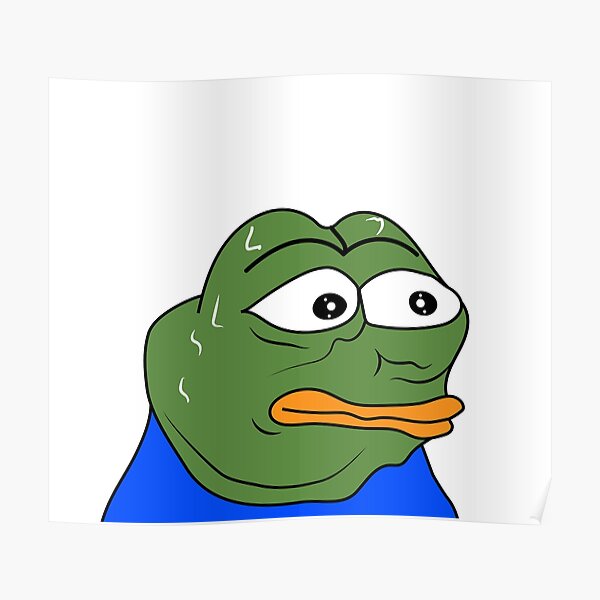 "MonkaS Sweating" Poster by Mehwish | Redbubble