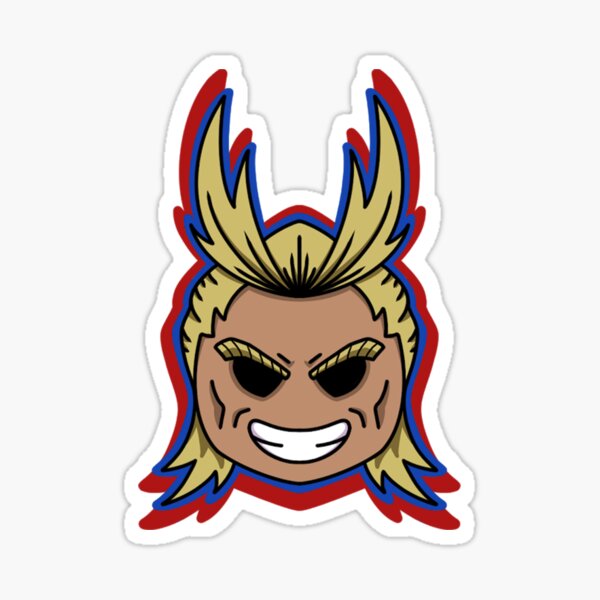"All Might " Sticker by thegeekygirl18 | Redbubble