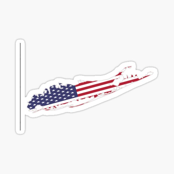 "long island sticker " Sticker for Sale by KUStickers | Redbubble