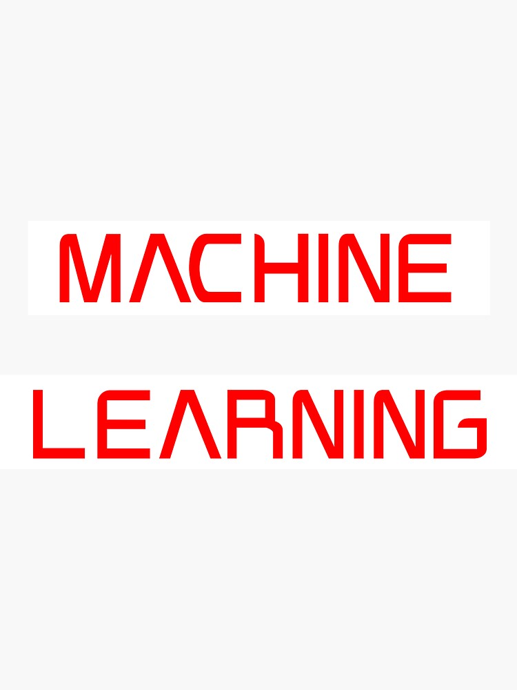 "Machine Learning" Sticker by Epistro | Redbubble