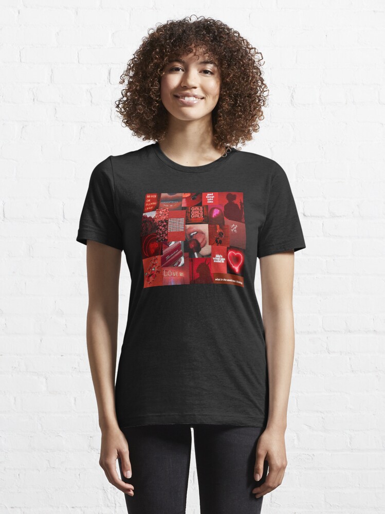 "red aesthetic collage" T-shirt by morgananjos | Redbubble | red t ...