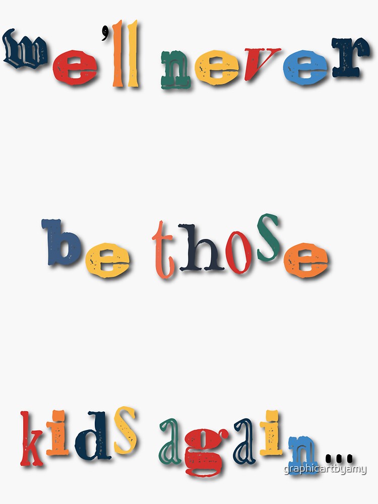 "Frank Ocean // we'll never be those kids again..." Sticker for Sale by ...