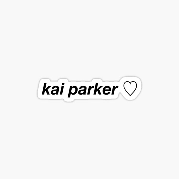 "kai parker" Sticker by mahnoorazim | Redbubble