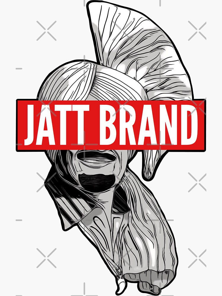 "Jatt brand #3" Sticker for Sale by Jashan22 | Redbubble