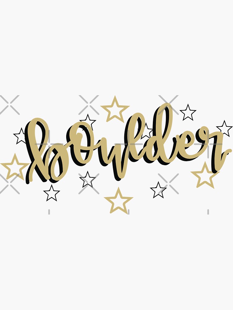 "CU Boulder" Sticker for Sale by coletteburd | Redbubble