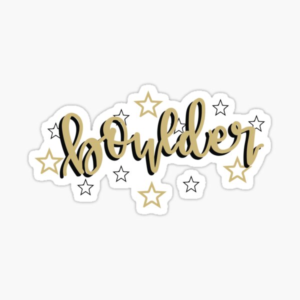 "CU Boulder" Sticker for Sale by coletteburd | Redbubble