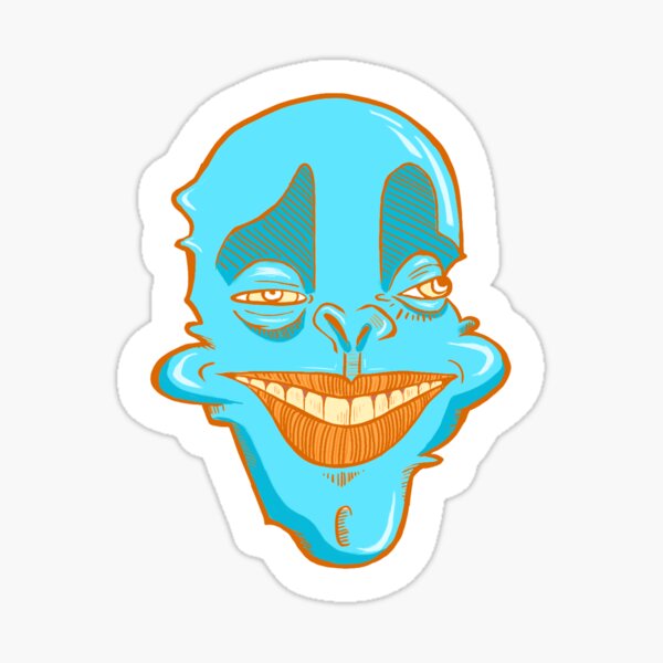 "blue boy " Sticker for Sale by Fido-phuncko | Redbubble