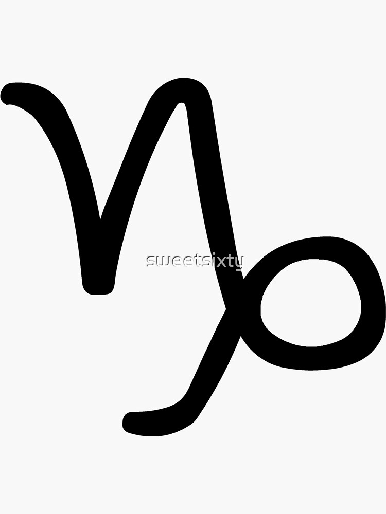 "Capricorn - Sea-goat - Astrology Sign" Sticker for Sale by sweetsixty ...