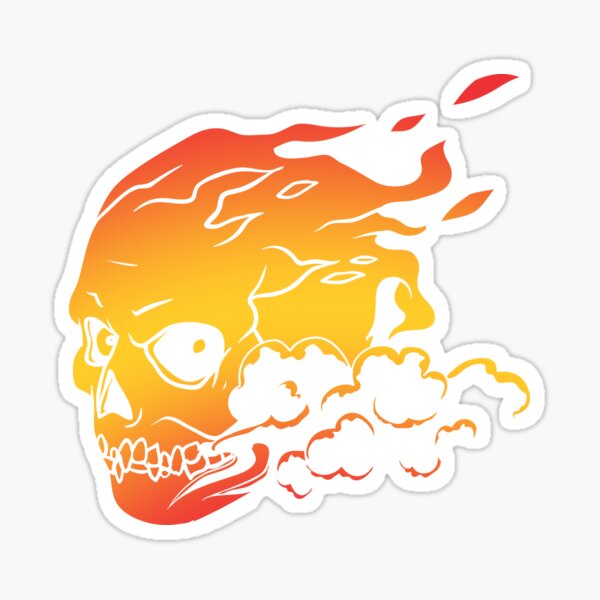 "Hellfire "Tenma" (Evil Spirit)" Sticker for Sale by Nitram1990 | Redbubble