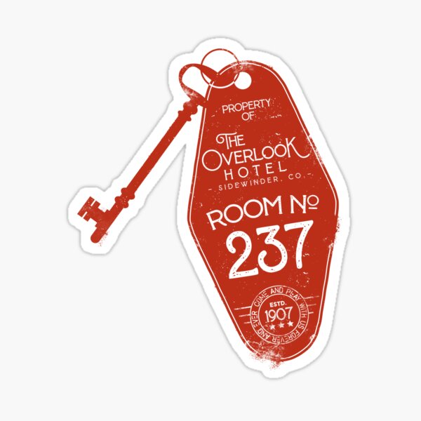"The Shining Room 237 Key" Sticker by GraspOriginal | Redbubble