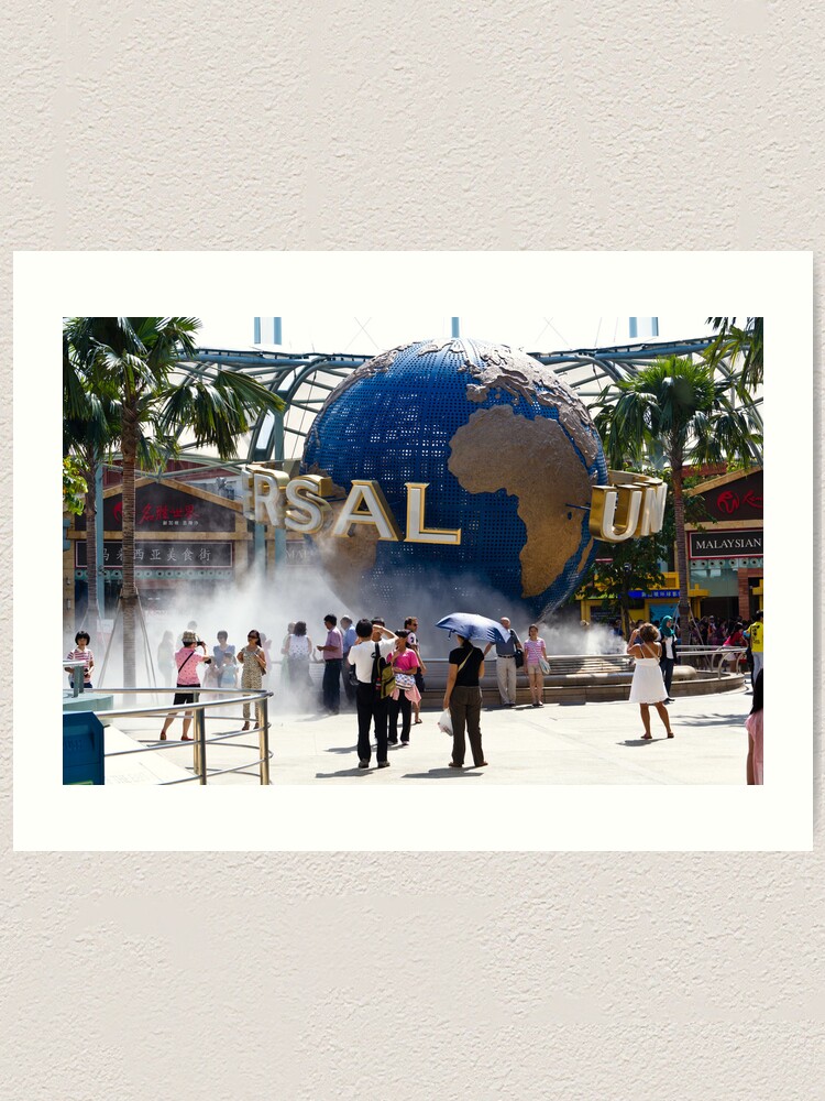 "Globe at Universal Studios park in Sentosa in Singapore" Art Print by ...