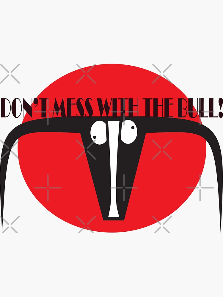 "TUFF BULL" Sticker by hisstorika | Redbubble