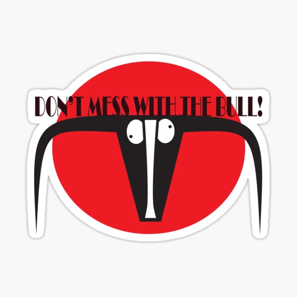 "TUFF BULL" Sticker by hisstorika | Redbubble