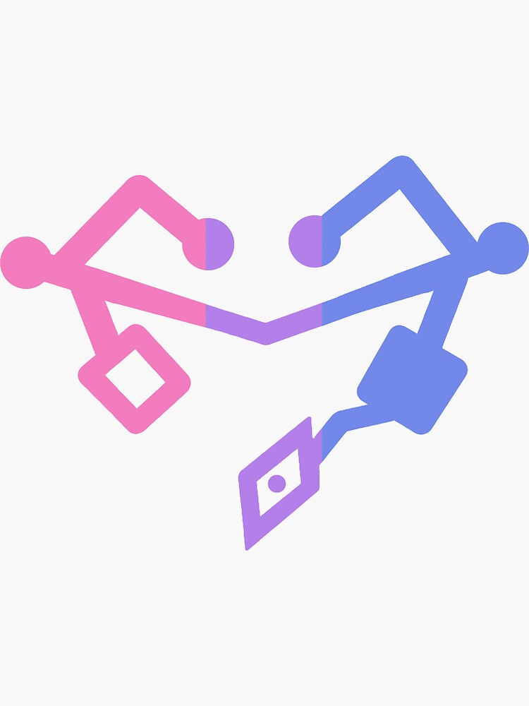 "She Ra Heart First ones Bisexual Flag" Sticker for Sale by artistsho ...