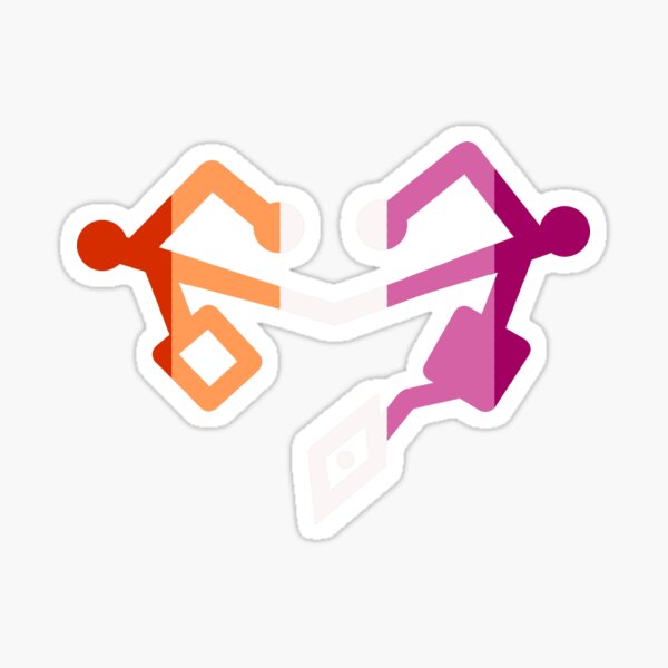 "She Ra Heart First ones Lesbian Flag" Sticker for Sale by artistsho ...