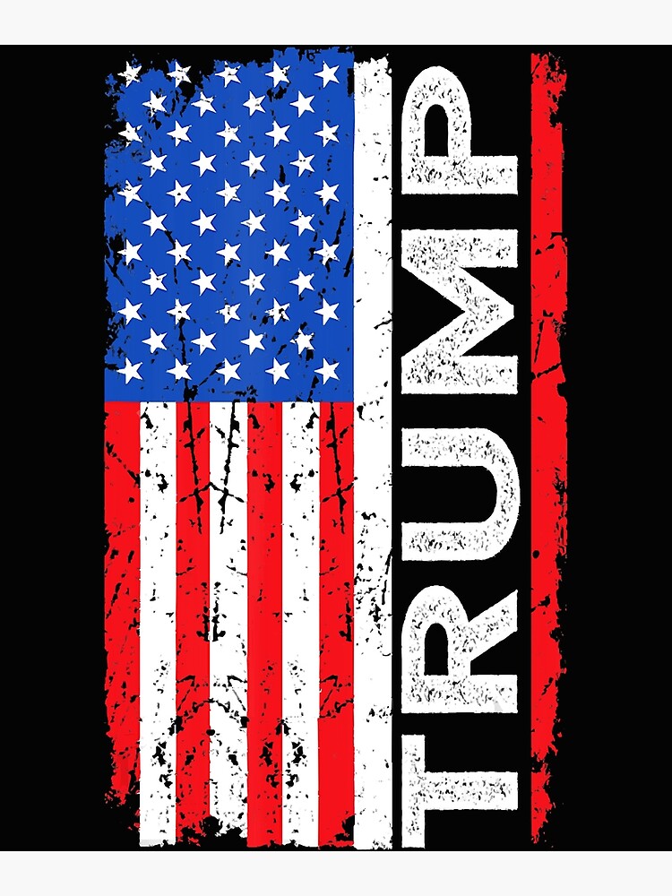 "Trump Flag My President 45 2020 Cool Pro Republicans Gift" Poster for ...
