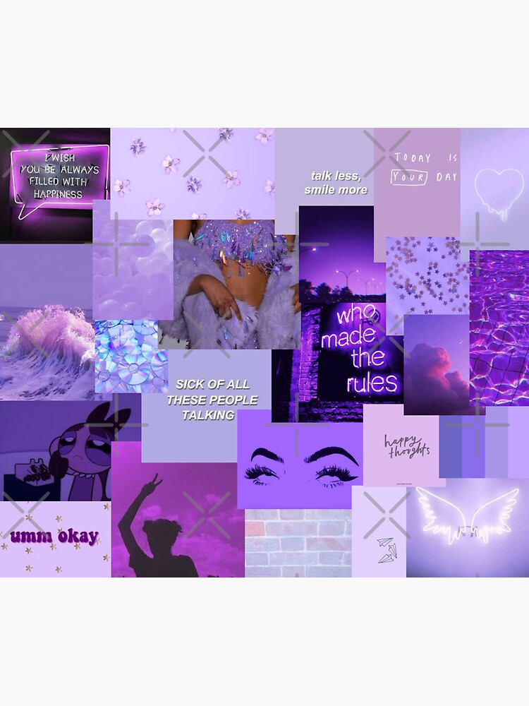 "purple aesthetic collage" Sticker for Sale by morgananjos | Redbubble