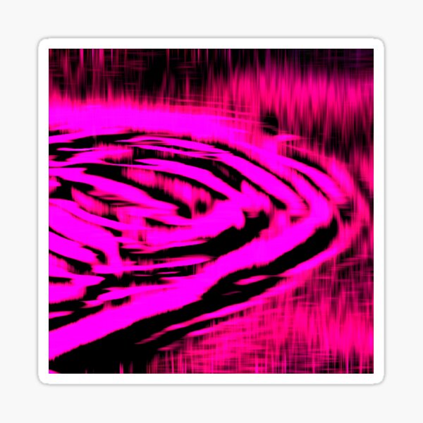 "Electric Water - Neon Pink" Sticker by moonshinepdise | Redbubble