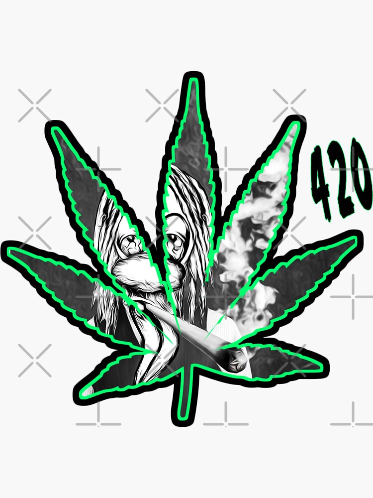 "Marijuana Leaf" Sticker for Sale by Carolann88 | Redbubble