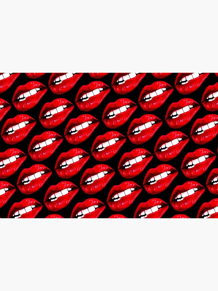 Lip Pattern - Black Bath Mat sold by Salamander Shawn | SKU 24658172 ...