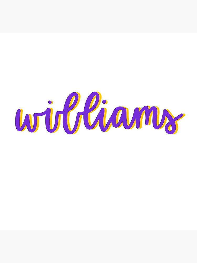 "williams script" Poster by maddieannis | Redbubble