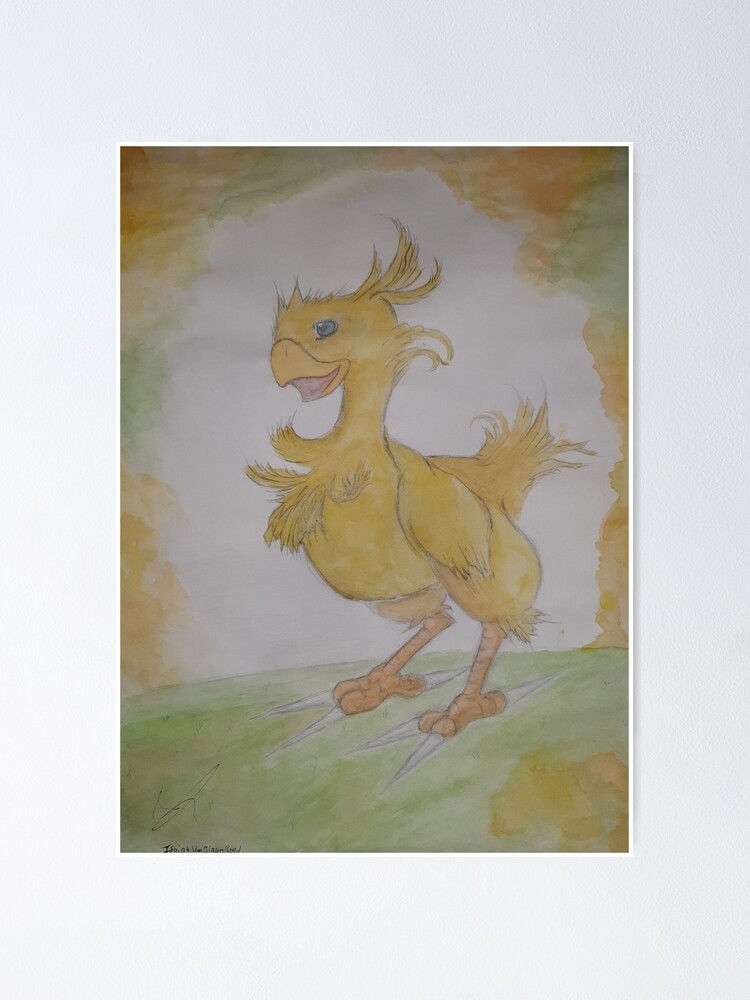 "Chocobo " Poster for Sale by ivonbrau | Redbubble