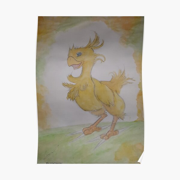 "Chocobo " Poster for Sale by ivonbrau | Redbubble