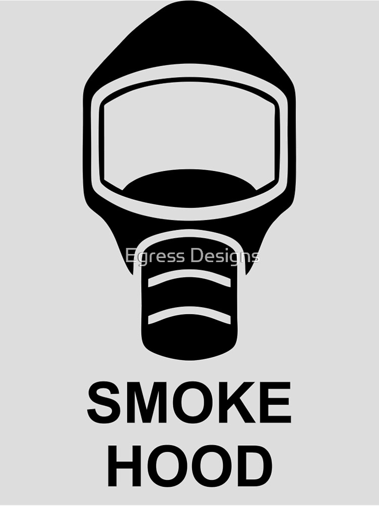 "Emergency Escape Mask (or Smoke Hood, or Gas Mask) Sign" Poster for ...