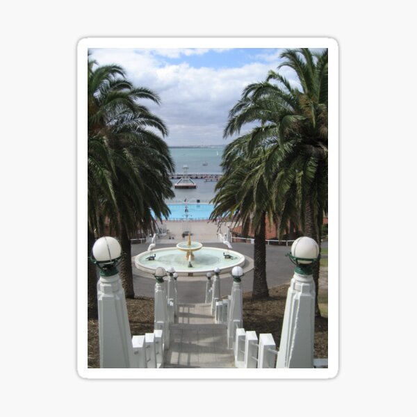 "Eastern Beach, Geelong" Sticker for Sale by dct66 | Redbubble