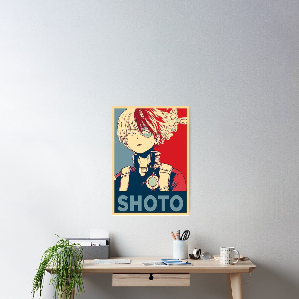 "Shoto Todoroki HOPE" Poster by Eznovax | Redbubble