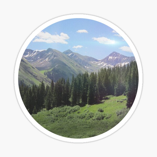 "Colorado Mountains" Sticker for Sale by rachelreneee | Redbubble