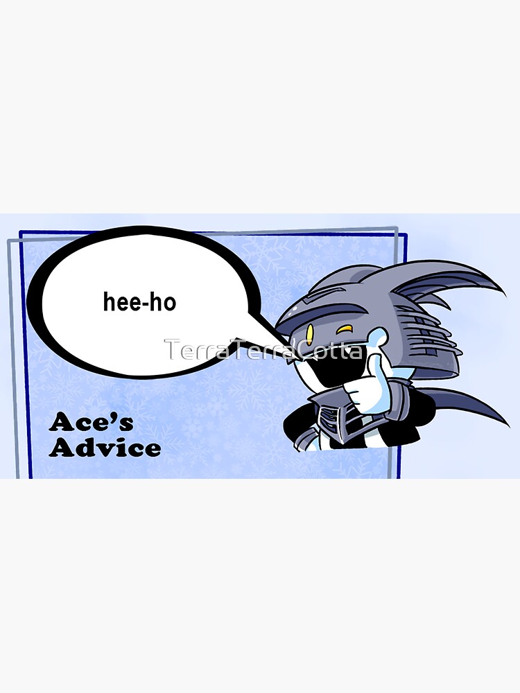 "Ace's Advice" Sticker by TerraTerraCotta | Redbubble