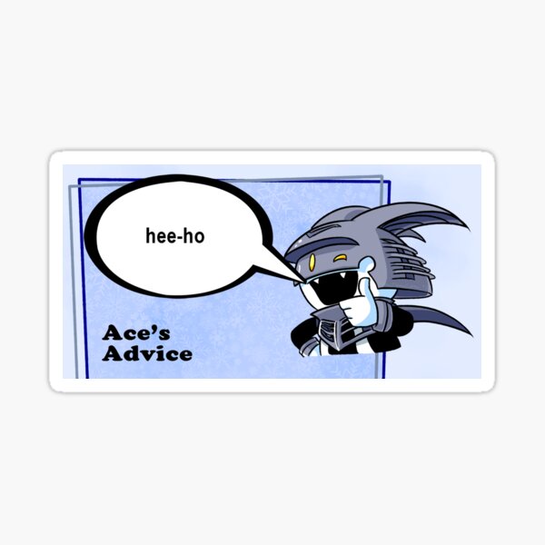 "Ace's Advice" Sticker by TerraTerraCotta | Redbubble