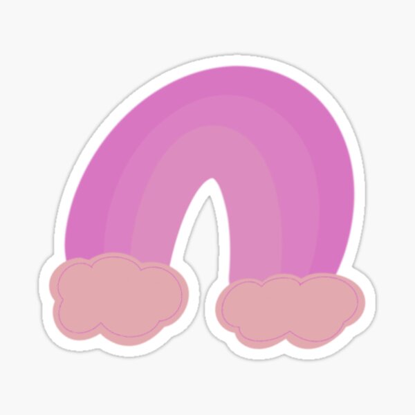 "Pink Rainbow" Sticker by rileyygrace | Redbubble