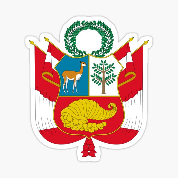 "Greater Coat of Arms of Peru" Sticker by abbeyz71 | Redbubble