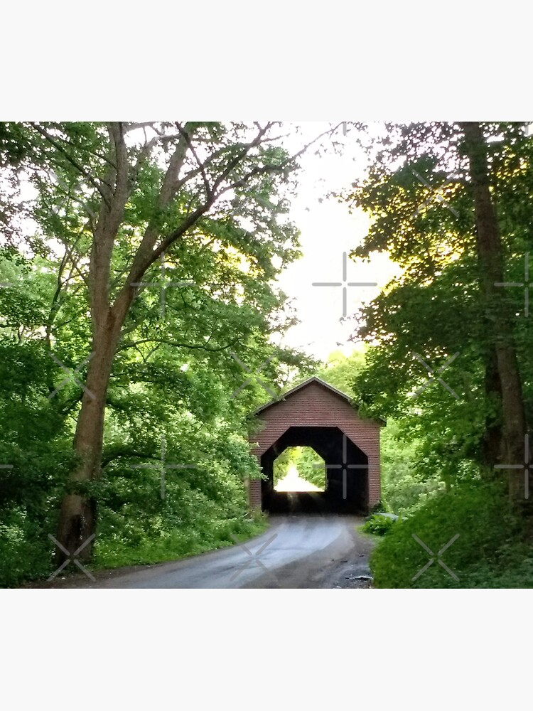 "Covered Bridge in Virginia" Sticker for Sale by thedelkartist | Redbubble