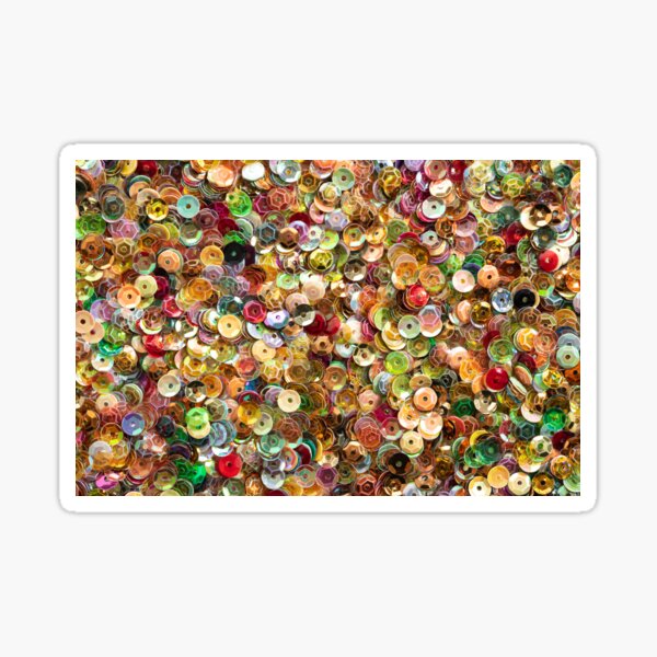 "Rainbow Glitter Sequins" Sticker by newburyboutique | Redbubble