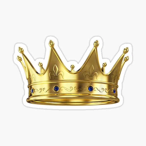 "King Crown Royalty Prince Boys Mens Birthday Gift T" Sticker by ...